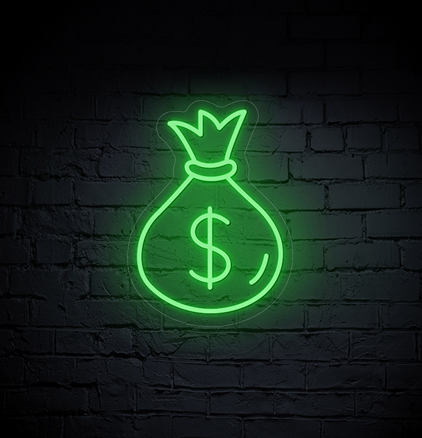 Neon Dollar Sign | NeonChamp